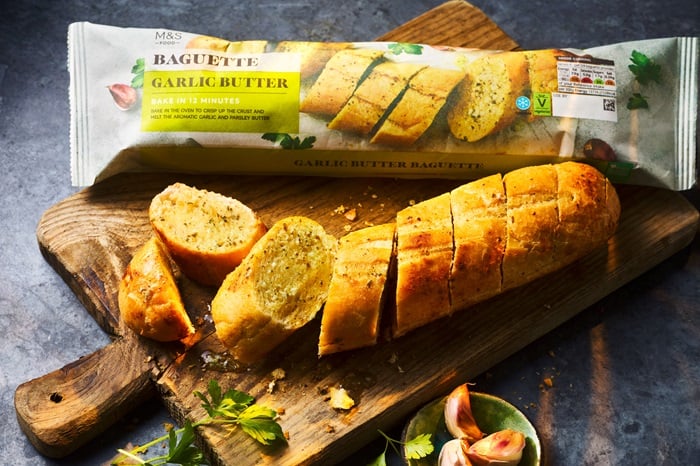 M&S Garlic Bread Packaging PR | Retail Bulletin